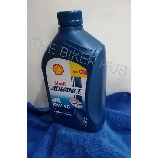 Shell advance 4T Ax7 10w40 Synthetic based Motorcycle oil 1L Authentic ...