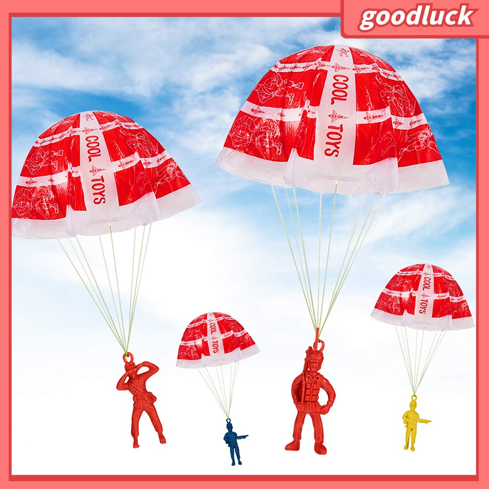 10Pcs Parachute Men Army Soldiers Mini Figures Hand Throwing Outdoor ...