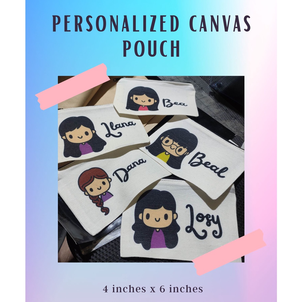Personalized Canvas Pouch | Shopee Philippines