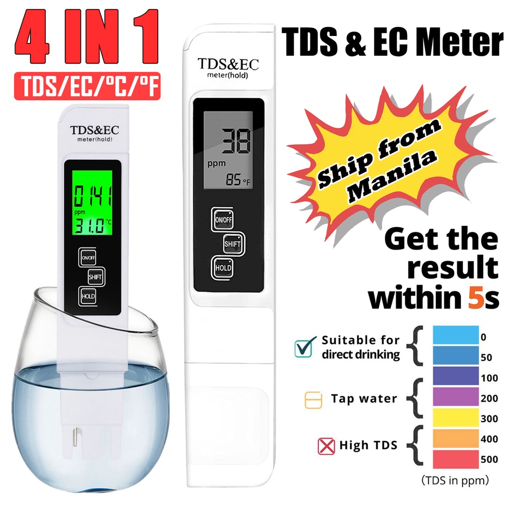 3 in 1 LCD Digital TDS EC PPM Water Quality Meter Tester Pen | Shopee ...