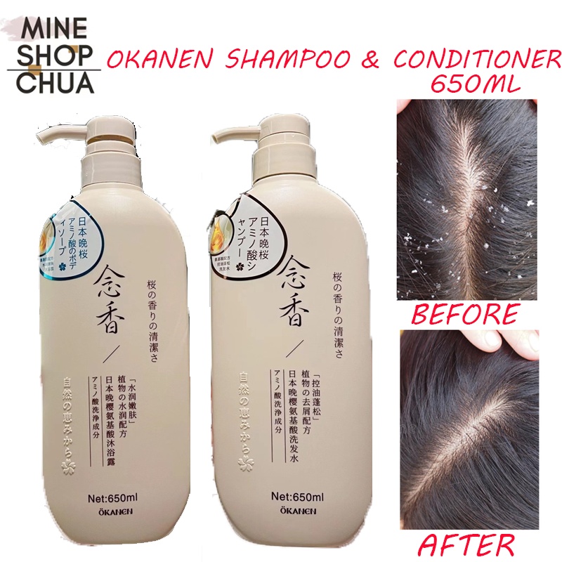 OKANEN SHAMPOO & CONDITIONER 650ML | Shopee Philippines