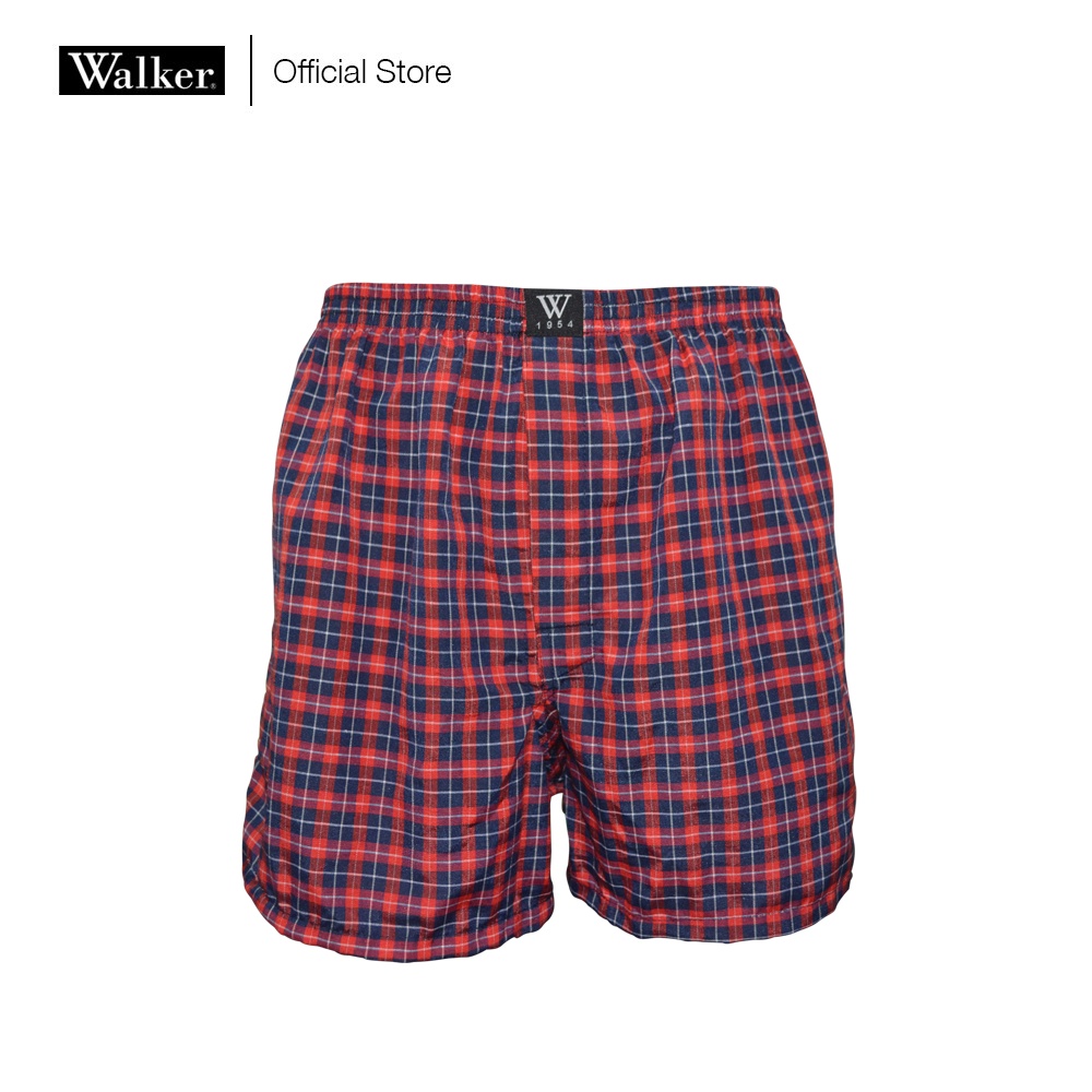 Walker Boxer Checkered Shorts Basic Cotton Comfort (Single Pack ...