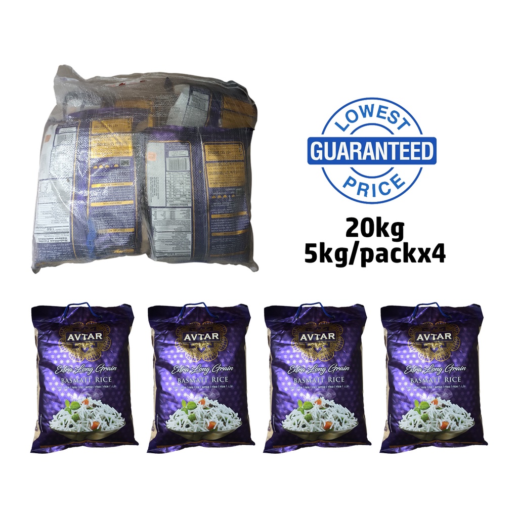 Avtar Basmati Rice Extra Long Grain with smooth texture and firmness ...