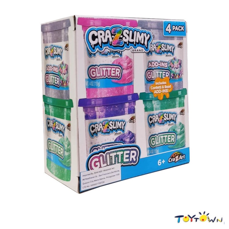 Cra-Z-Slimy - Add-Ins Glitter 4 Pack | Shopee Philippines