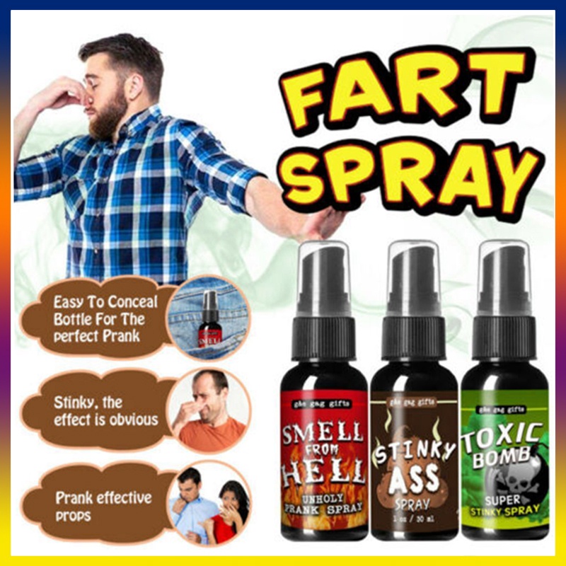 New 30ml Novelty Liquid Fart Gag Prank Joke Spray Can Stink Bomb Smelly ...