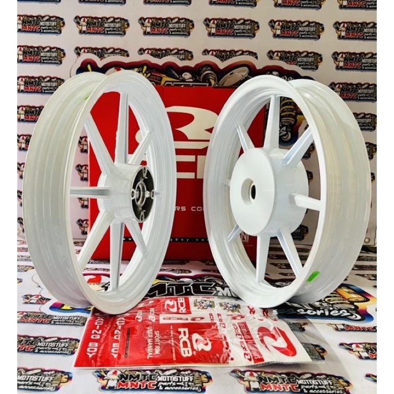 RCB MAGS PAIR RB8 CLICK125i/CLICK150i V1/V2 4HOLES W/ BEARING MATT GREY ...