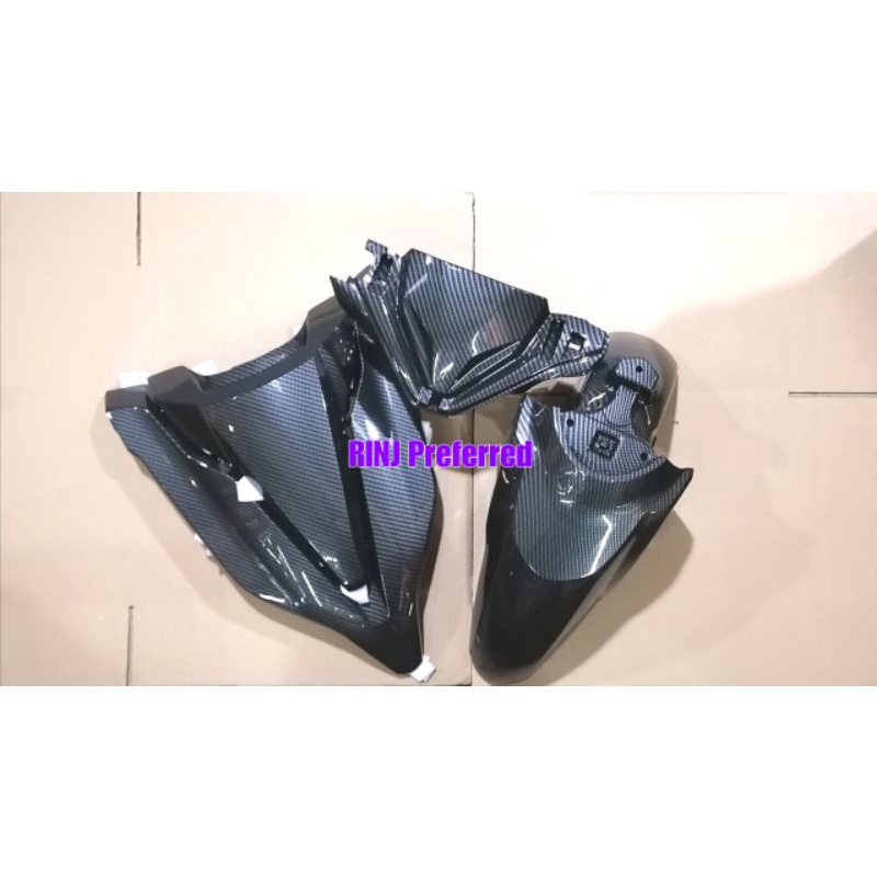 Honda Click Flairings Carbon Front center cover Top cover Front cowing ...