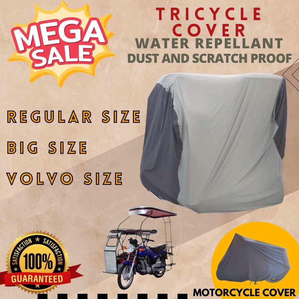 TRICYCLE COVER WATER REPELLANT WITH FREE MOTOR COVER | Shopee Philippines