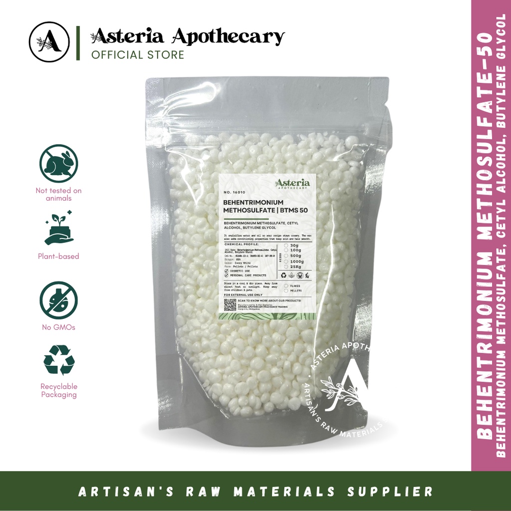 BTMS-50 (Behentrimonium Methosulfate) 100g, 500g & 1Kg - Asteria ...