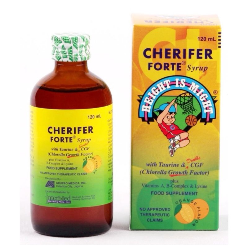 CHERIFER Forte Syrup with Taurine & Double Chlorella Growth Factor ...