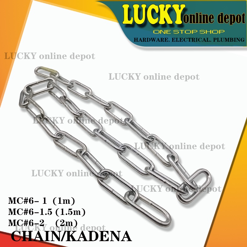 MC#6 MULTI PURPOSE METAL CHAIN ( 1 / 1.5 / 2 METERS ) | Shopee Philippines