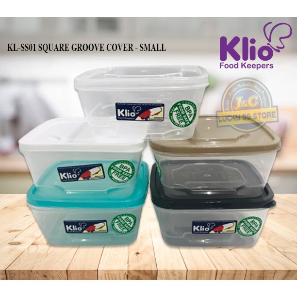 Klio KL-SS01 Square Stack 400mL Food Keeper Small Container Storage Bin | Shopee Philippines
