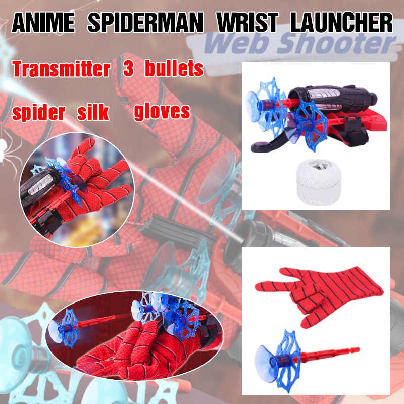 Spider-Man Glove Web Shooter Dart Blaster Launcher Toy Spiderman ...