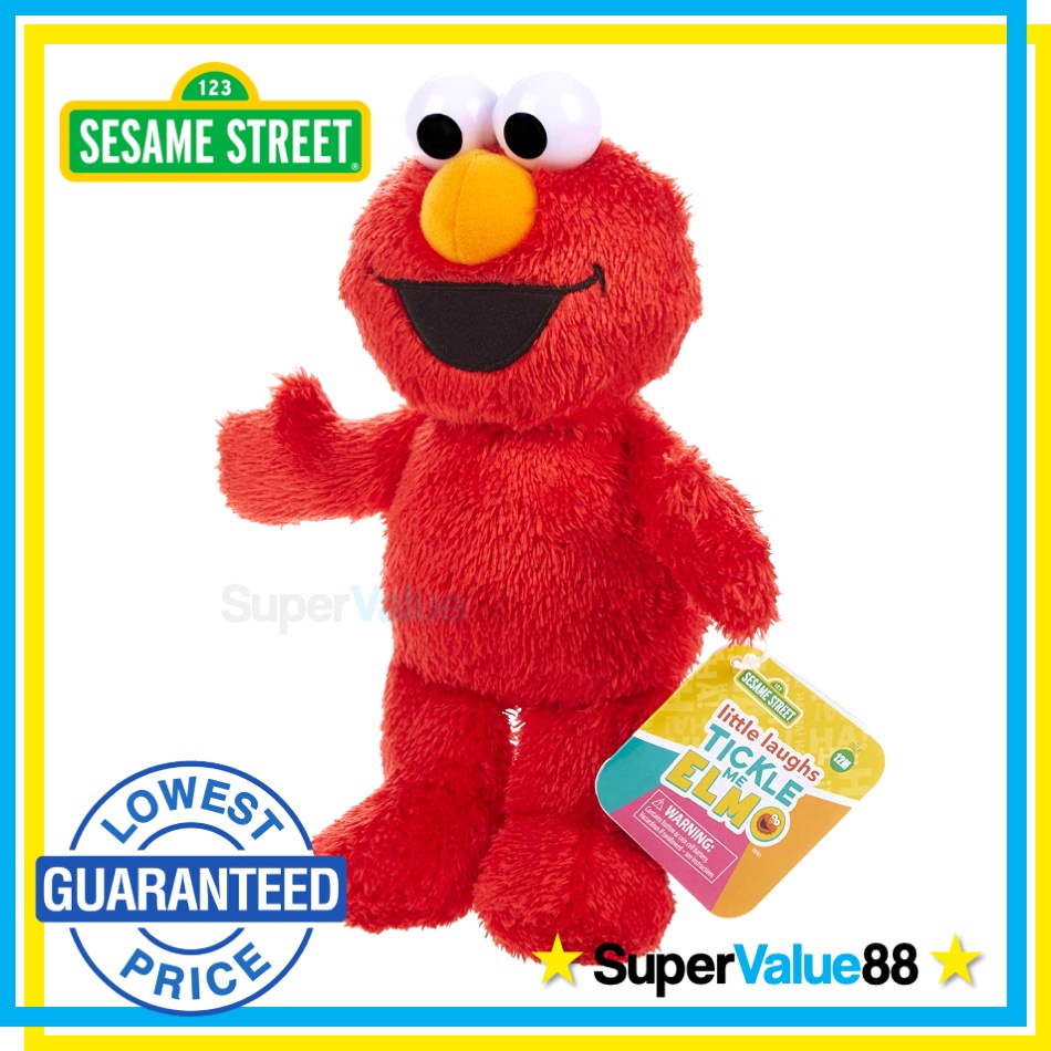 Original Sesame Street Tickle Me Elmo Talking, Laughing 25-cm Plush Toy ...