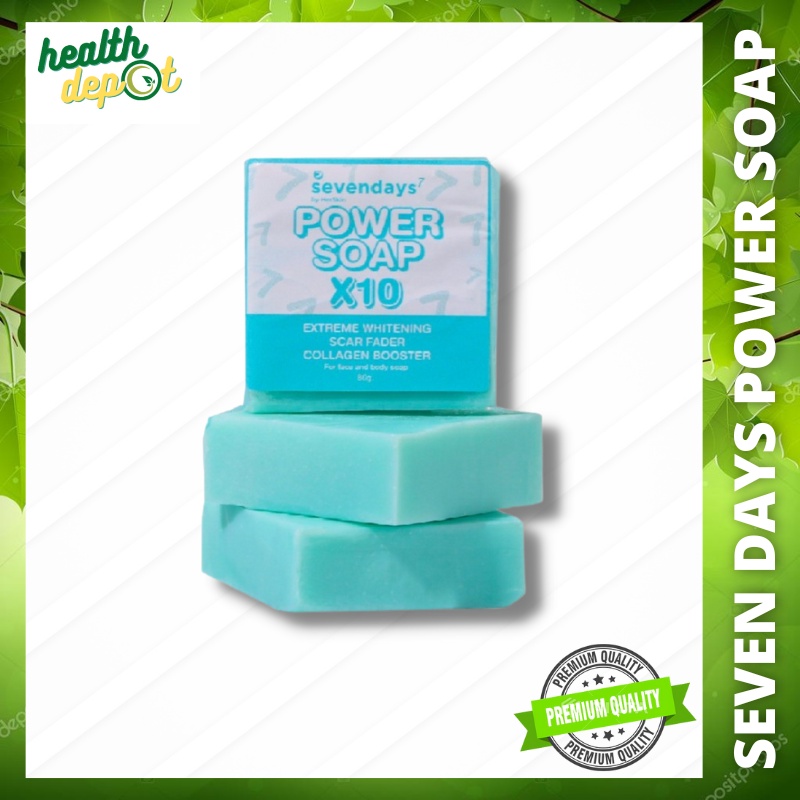 Sevendays Power Soap 10x Whitening By HerSkin Scar Collagen Booster 80g ...