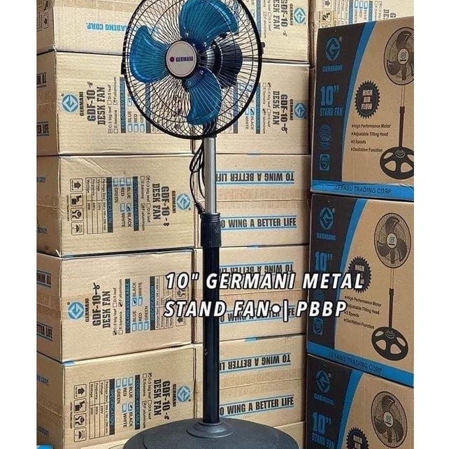 Stand Fan with 10" Metal Blade (Black) | Shopee Philippines