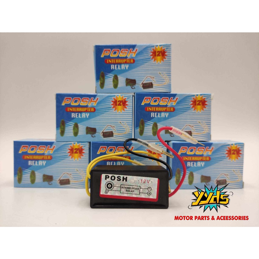 POSH INTERUPTER RELAY FOR ANY UNIT OF MOTORCYCLE (HORN & LED) | Shopee ...