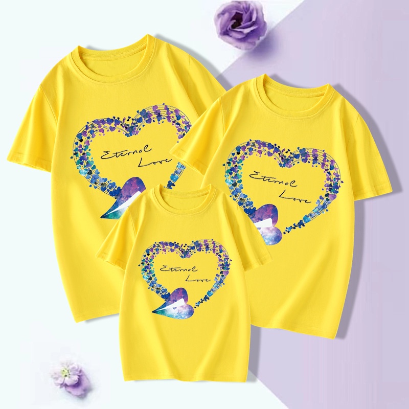 plus size couple T-shirt family set clothes for new year mother ...