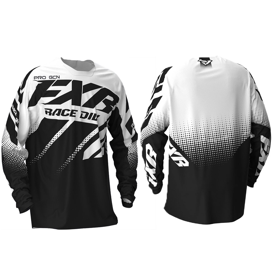 New FXR Long Sleeve Motorcycle Jersey shirt cycling for men Bike rider ...