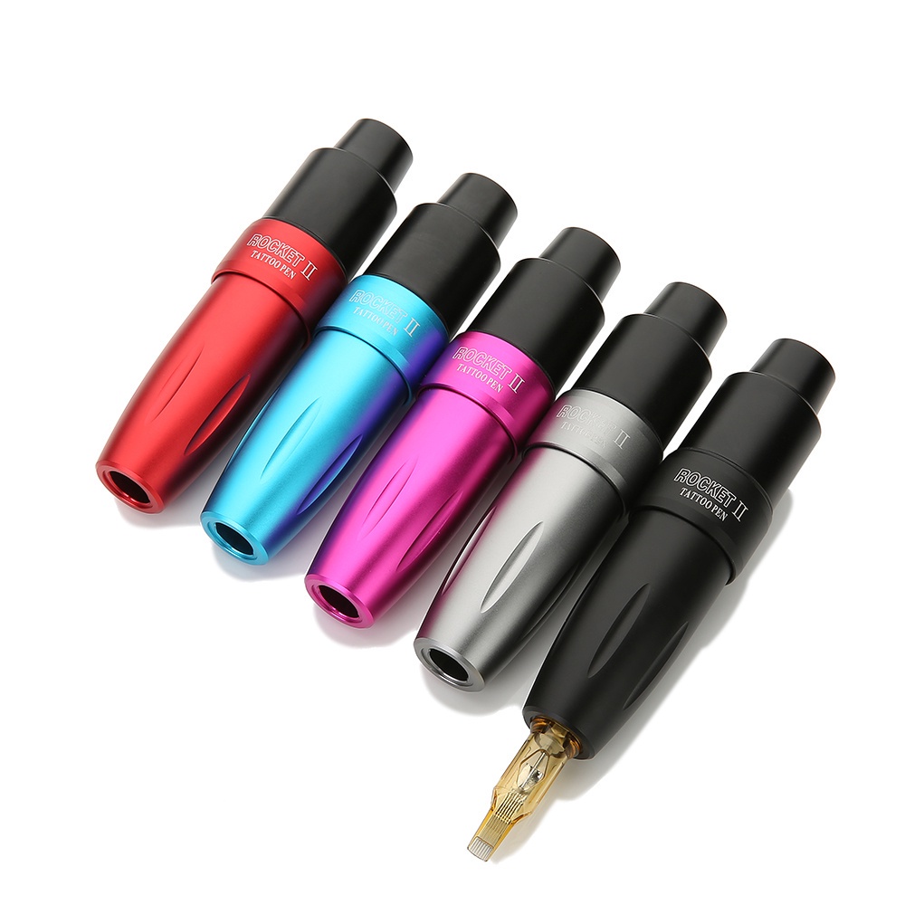 Rocket II Tattoo Pen Machine LED Light RCA Japan Motor Rotary Machine 3 ...