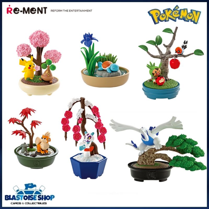 Re-Ment Pokemon Bonsai 2: Pikachu Bonsly Squirtle Chespin Fletchling ...