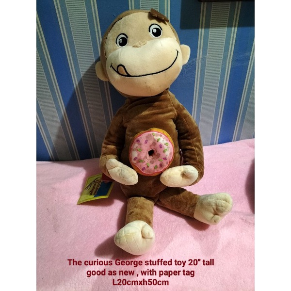 50cm Curious George Plush Doll Boots Monkey Plush Stuffed Toys AMUSE ...
