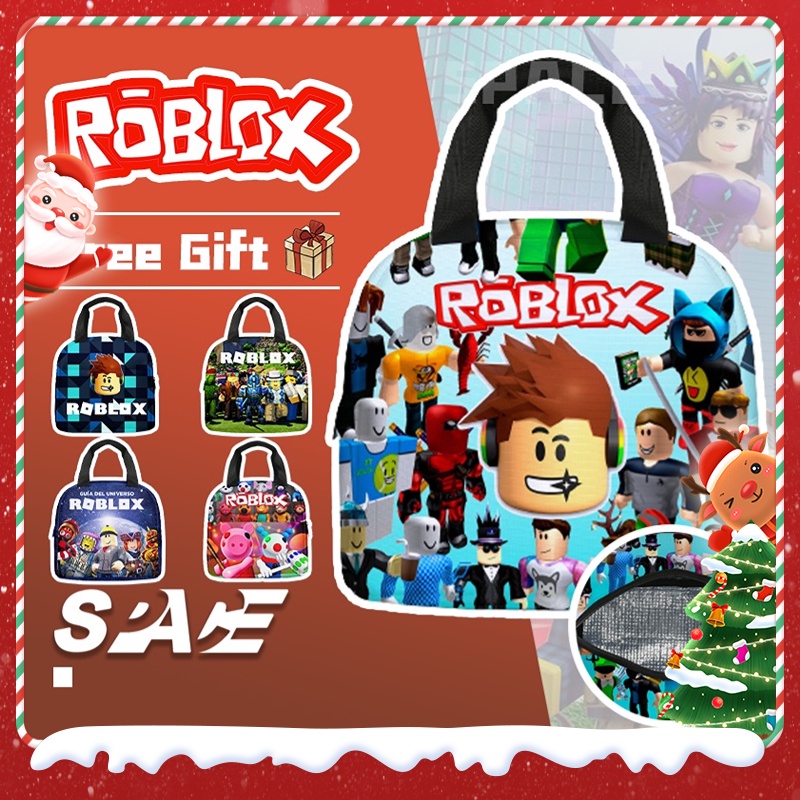 Robux Roblox Lunch Bag For Kids Thermal Lunch Box Bag Insulated Lunch ...