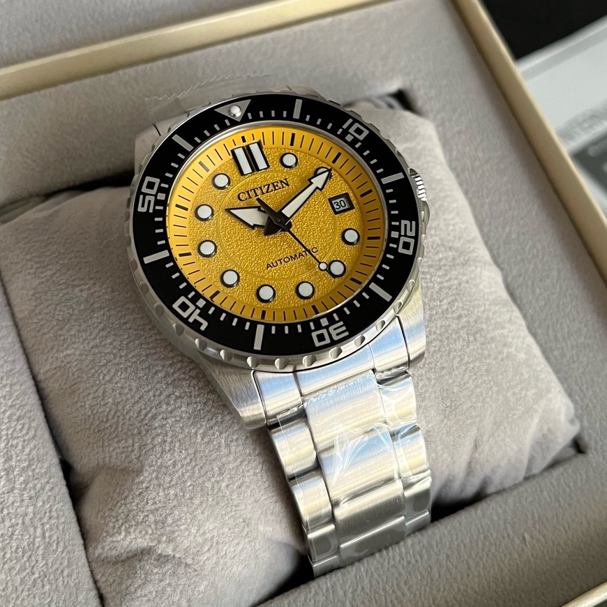 Citizen Promaster Watch NJ0170-83Z Automatic Yellow Dial Silver Steel ...