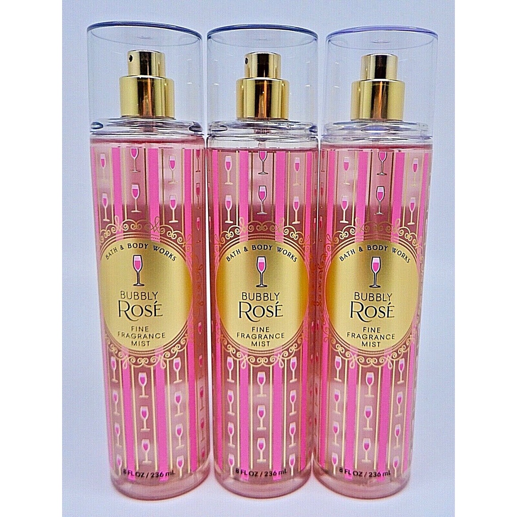 100% Authentic US/CANADA- Bubbly Rose [Bath and Body Works Fragrance ...