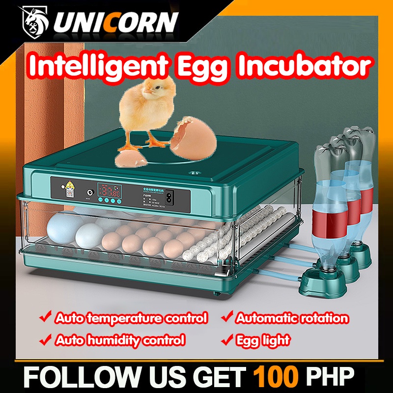 96/108/130 Eggs Fully Automatic Egg Incubator Intelligent Digital ...
