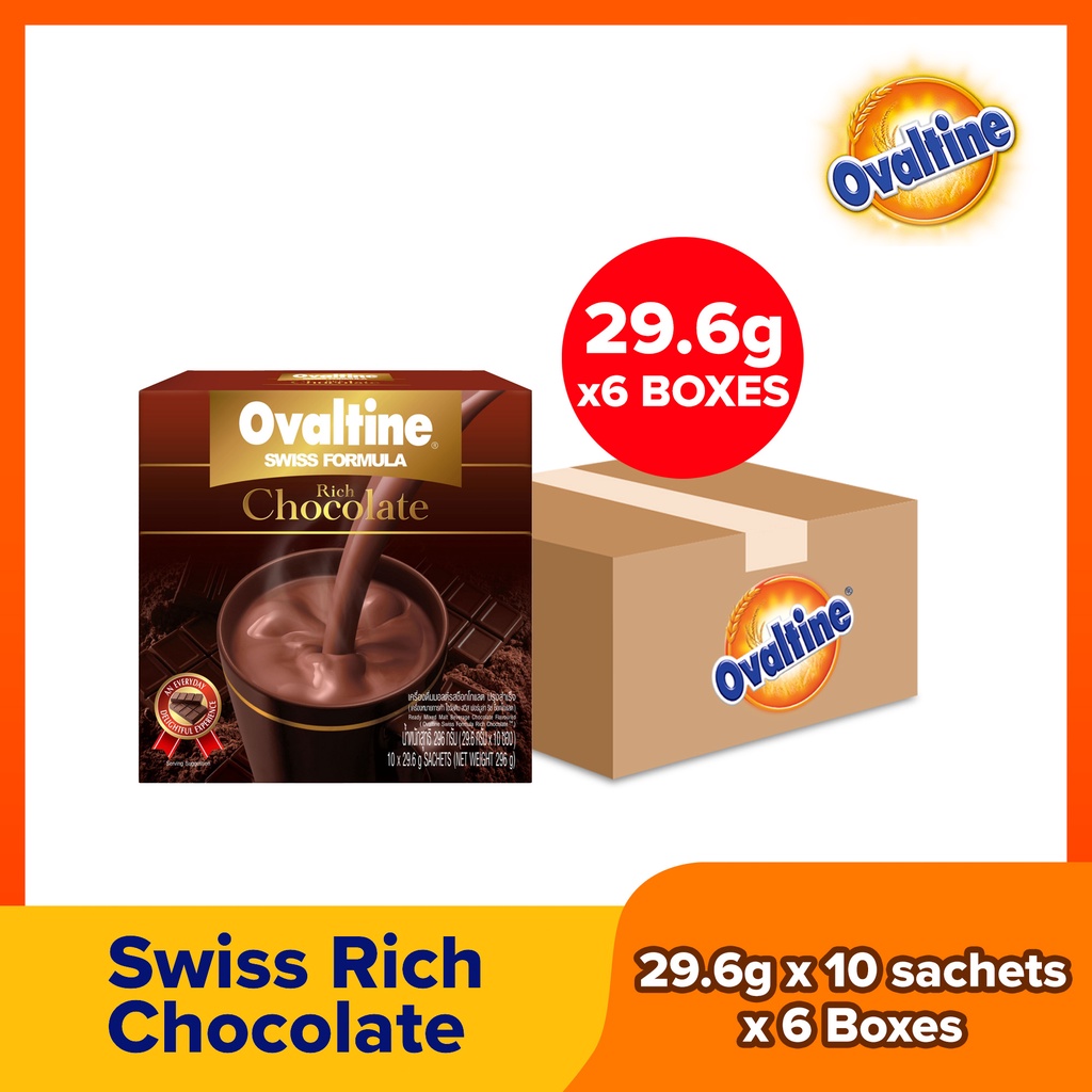 Ovaltine Swiss Rich Chocolate Set of 6 | Shopee Philippines