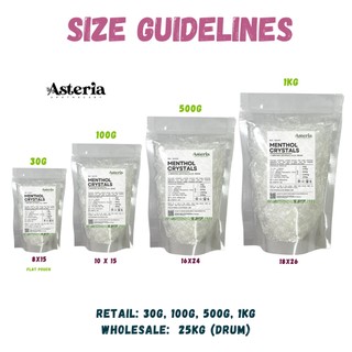 Menthol Crystals | Natural Menthol 30g & 100g - Asteria Apothecary ...