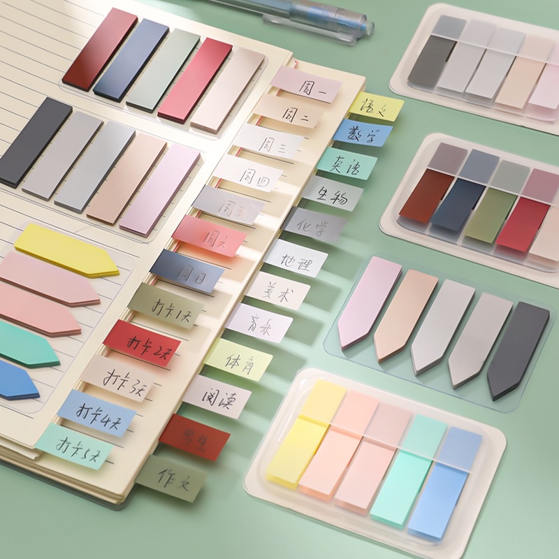 5 colors set Candy color sticky notes Convenient using memo notes ...