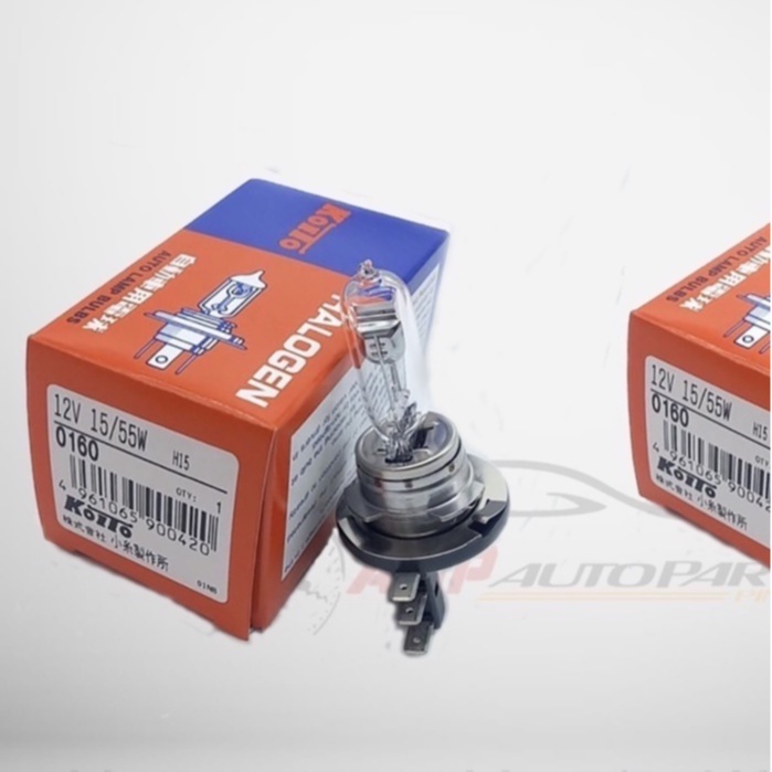 Koito Halogen Bulb H15 0160 12Volts (15 / 55W) Made in Japan | Shopee ...