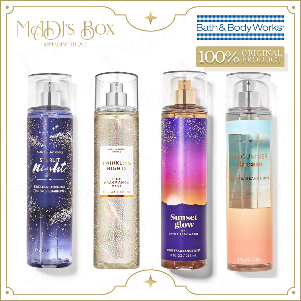 Bath & Body Works | Starlit Night, Twinkling Nights, Sunset Glow ...
