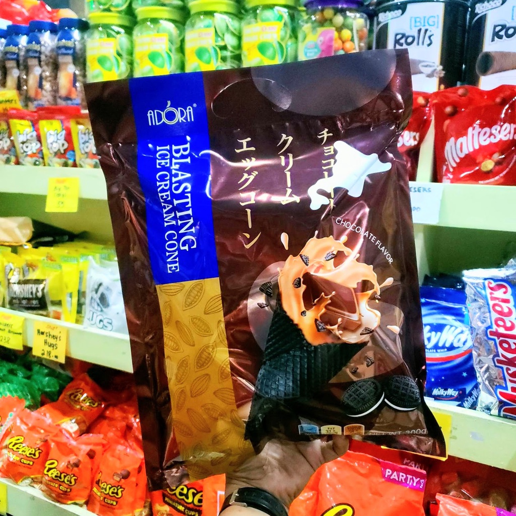 Adora Chocolate Blasting Chocolate Filled Wafer Cone Pack | Shopee ...