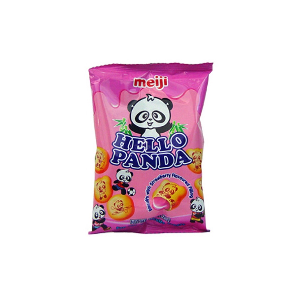 Meiji Hello Panda Biscuits With Strawberry Filling 35g | Shopee Philippines