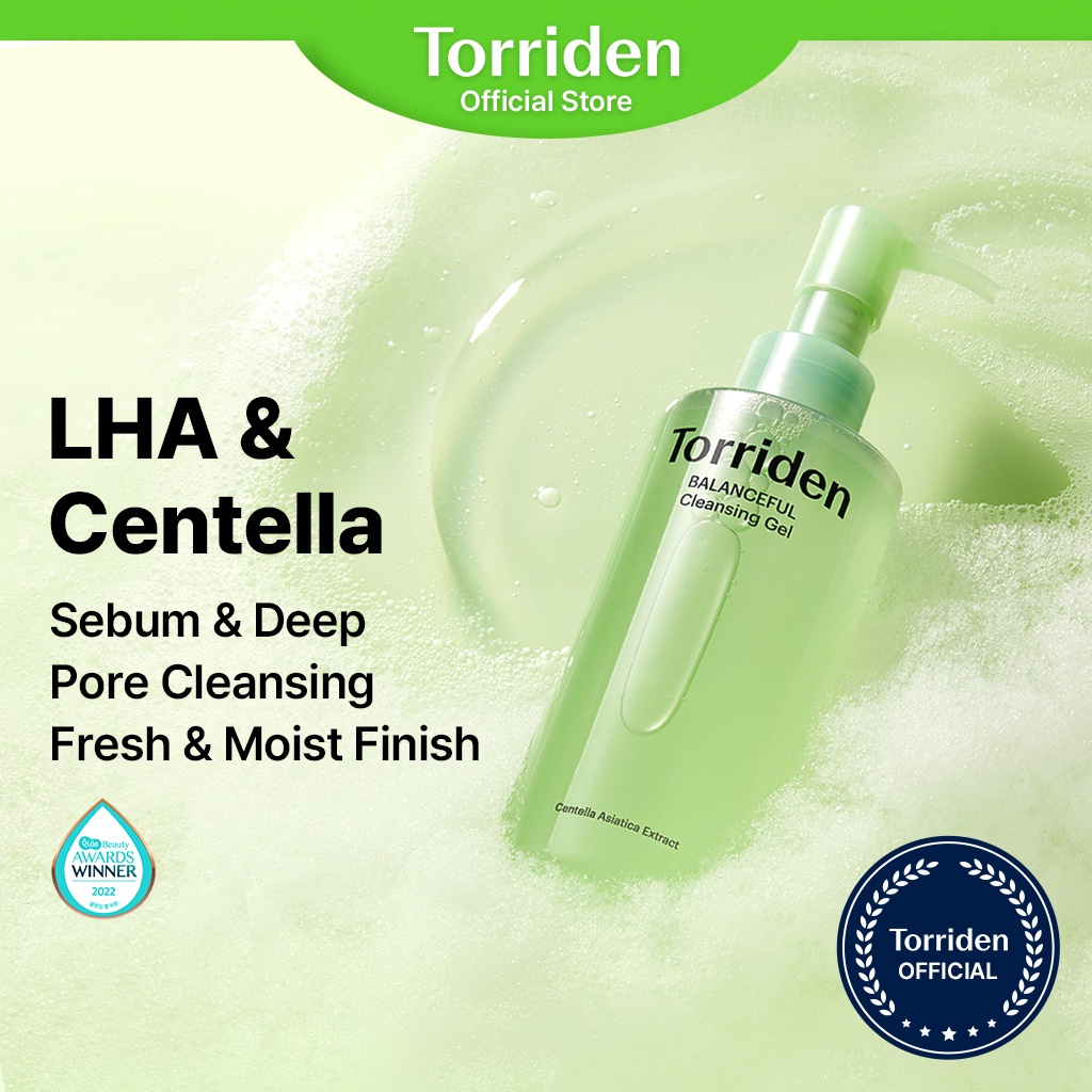 Torriden Official BALANCEFUL Cica Cleansing Gel for Sebum & Pore ...