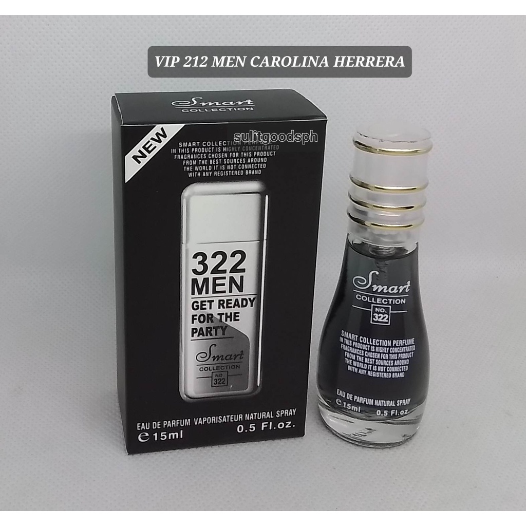 SMART COLLECTION PERFUME NO. 322 FOR MEN 15 ML EDP | Shopee Philippines