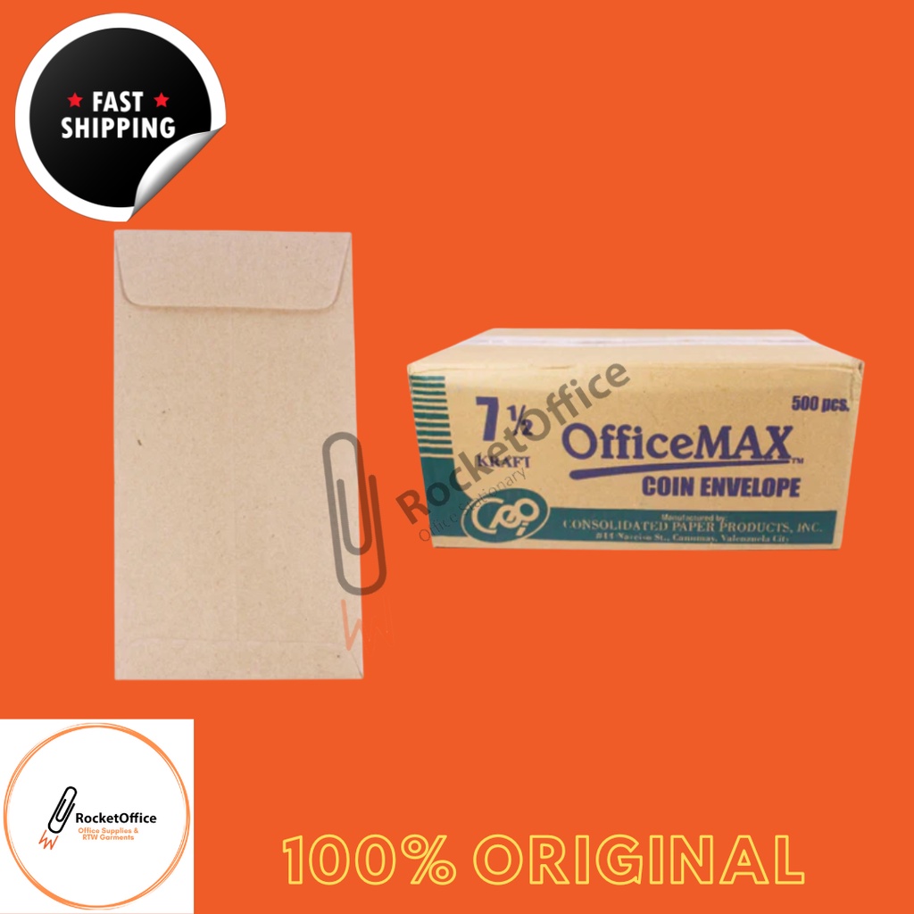 Kraft Paper Brown Coin Envelope for Savings Gift (500pcs a box ...