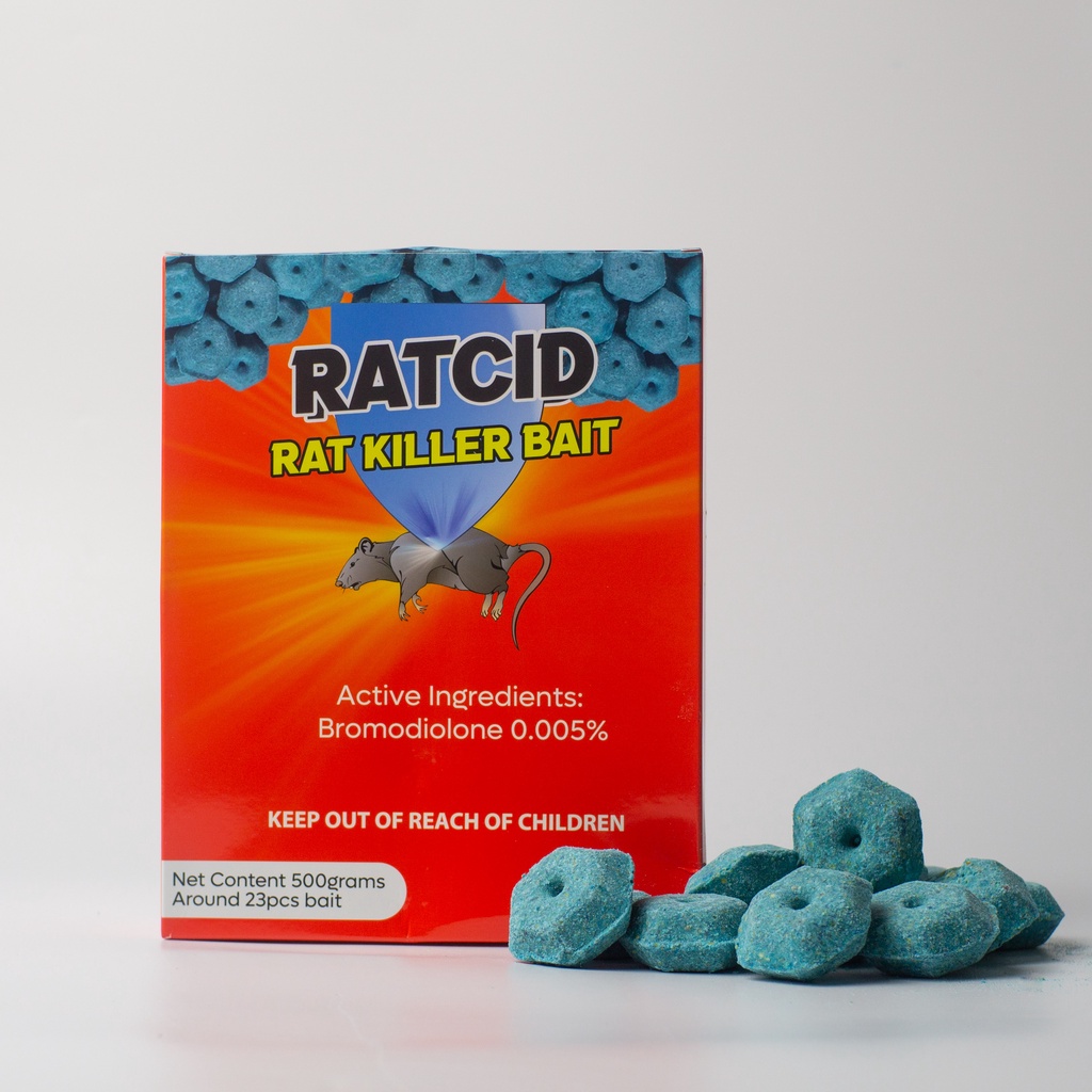 Ratcid- Rat Killer, Rat Poison, Rat Bait Block type 500grams | Shopee ...