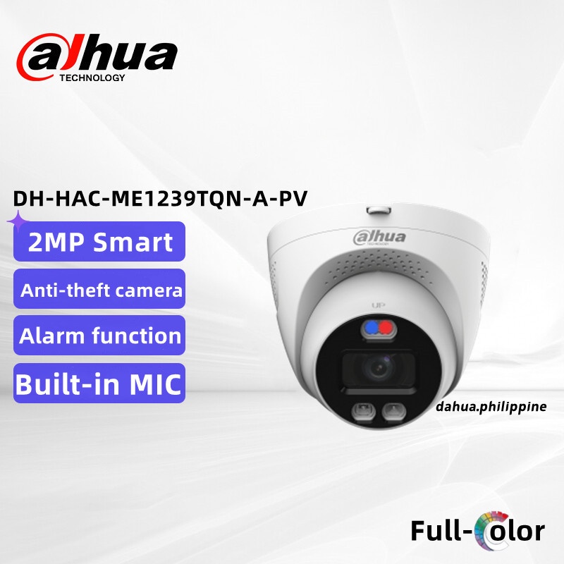 Dahua 2MP/5MP Smart Dual Illuminators Active Deterrence HDCVI Eyeball Camera TIOC Alarm camera ...