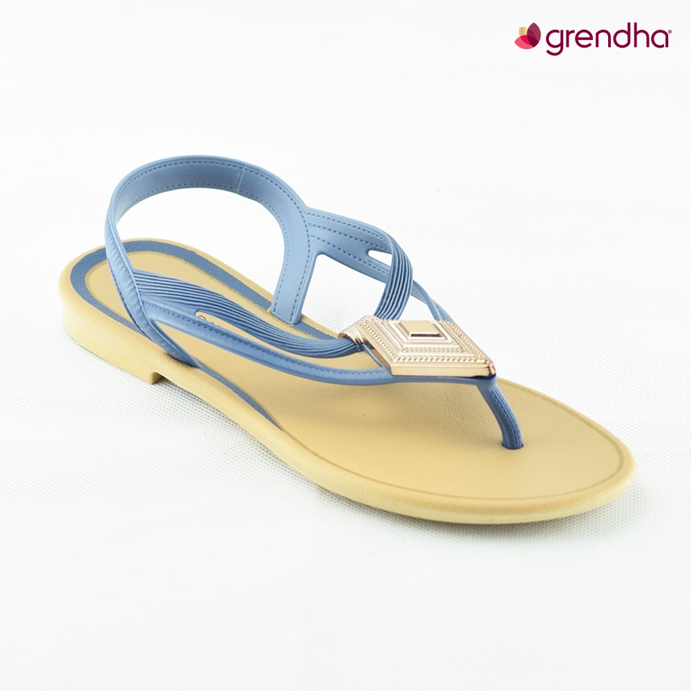 Grendha Cacau Folk Sandal Blue Women's Sandals | Shopee Philippines