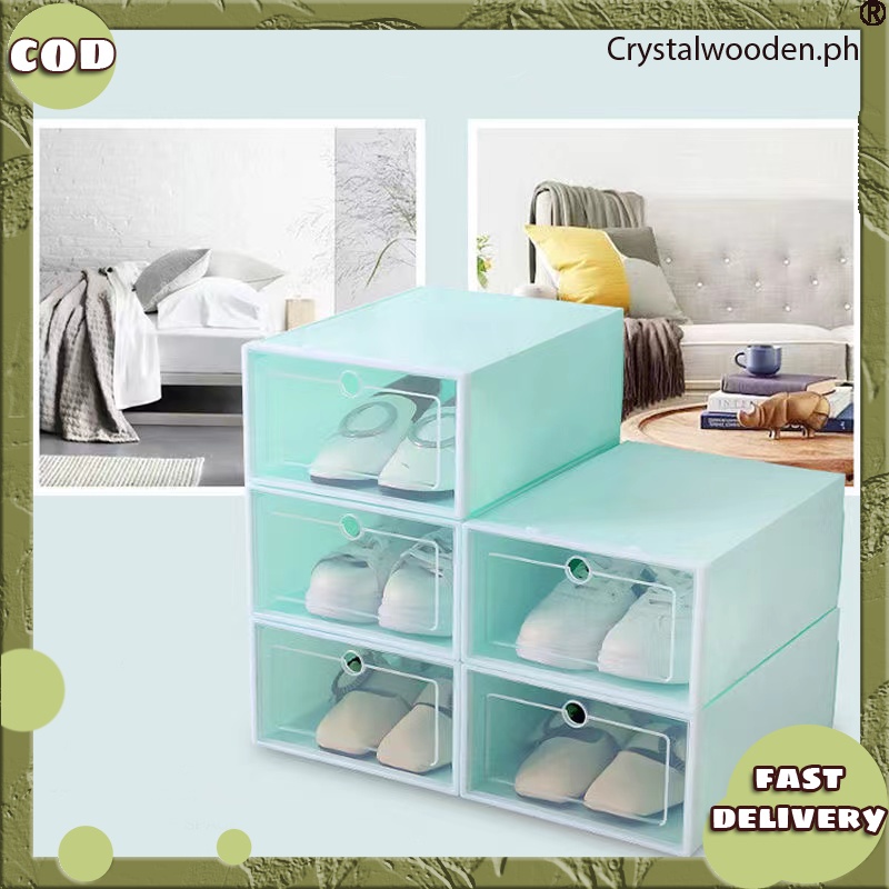 COD Extra Large Shoe Box Foldable Drawer Case Storage Organizer Shoes ...