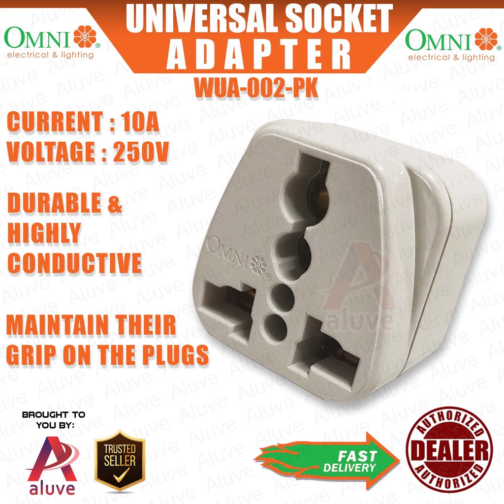 Omni Universal Socket Electric Adapter, Adaptor | Travel adaptor for ...