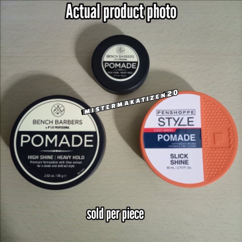 Bench Barbers Pomade High Shine 80g/20g Pensshoppe Pomade Slick Shine ...