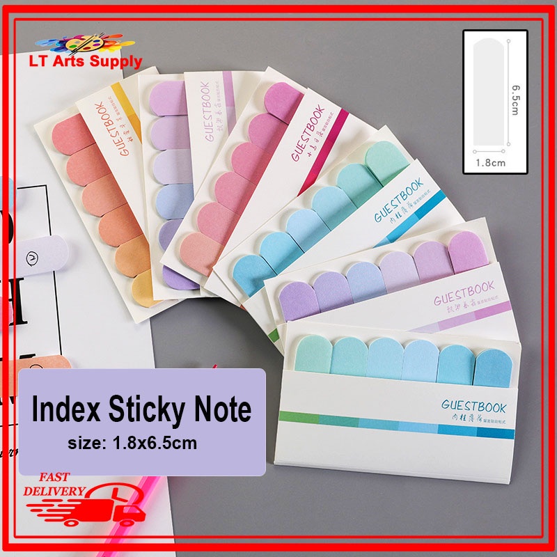 Index stickers, color gradient post-it notes, indication labels, cute ...