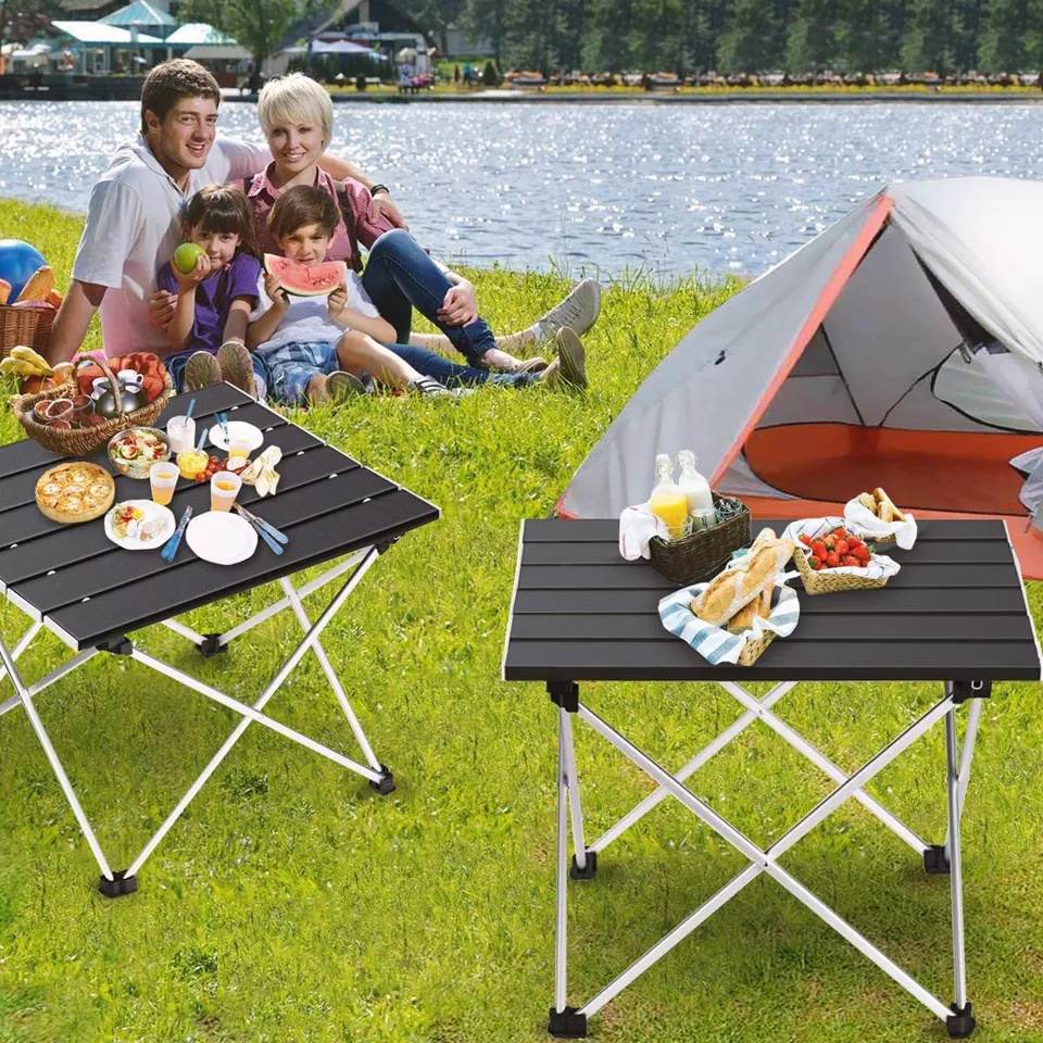 Folding Camping Table Barbecue Picnic Outdoor Portable High Strength ...