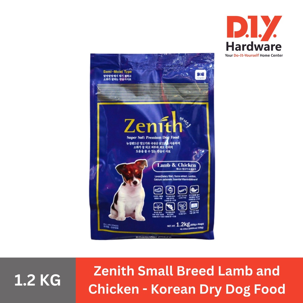 Zenith Soft Small Breed Lamb and Chicken Dry Dog Food 1.2kg | Shopee ...