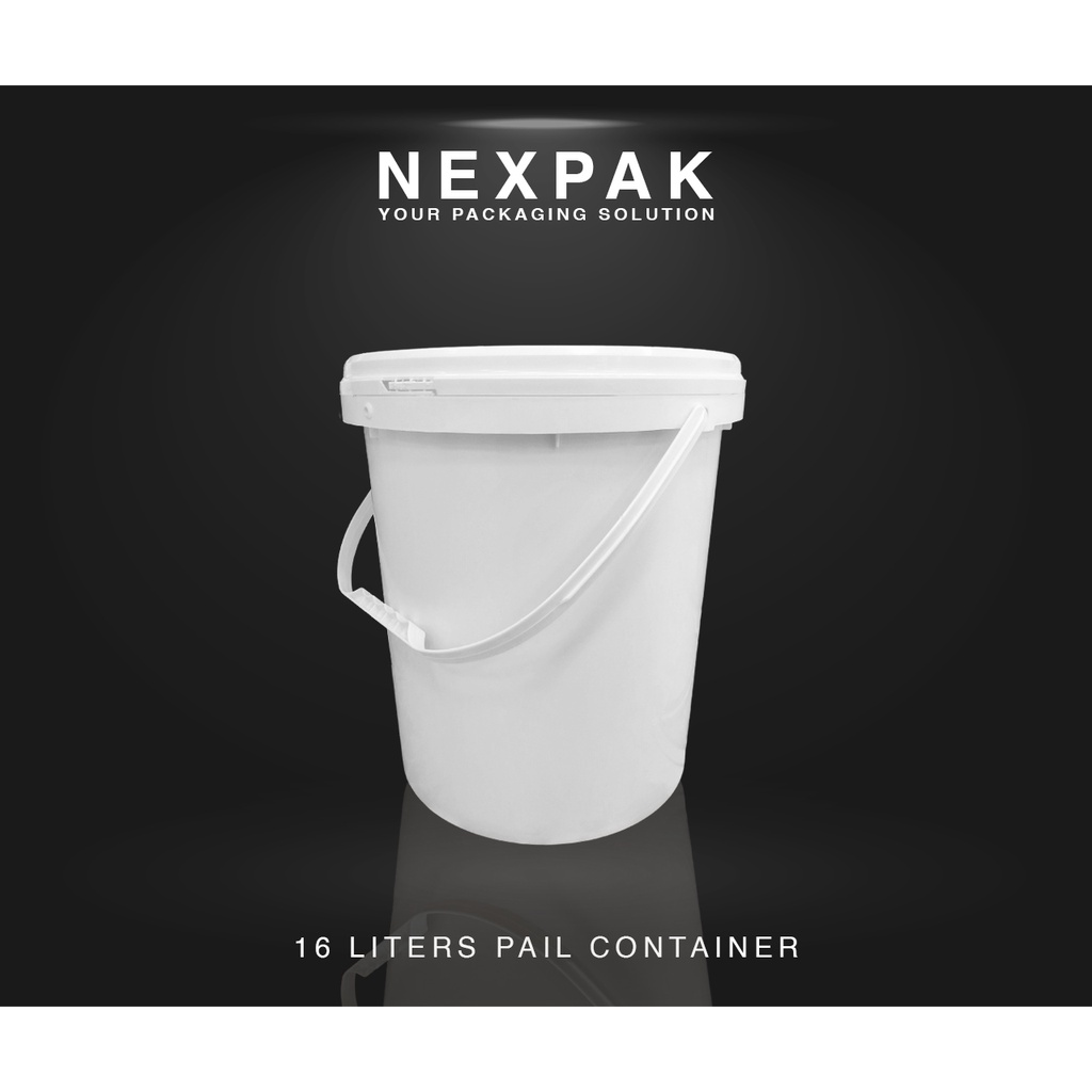 16L Industrial Plastic Pail Container with Tamper Proof Cover and ...